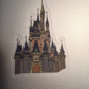 Cinderella Castle Clear Sticker Walt Disney World Castle - Etsy