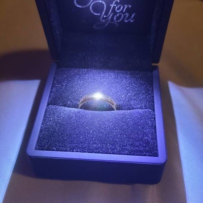 Personalized Gold Ring Set Custom Engraved Rings Stainless Steel Gold ...