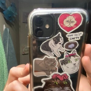 Tired Catto Sad Cat Meme Sticker Sheet Fat Cat Lover - Etsy