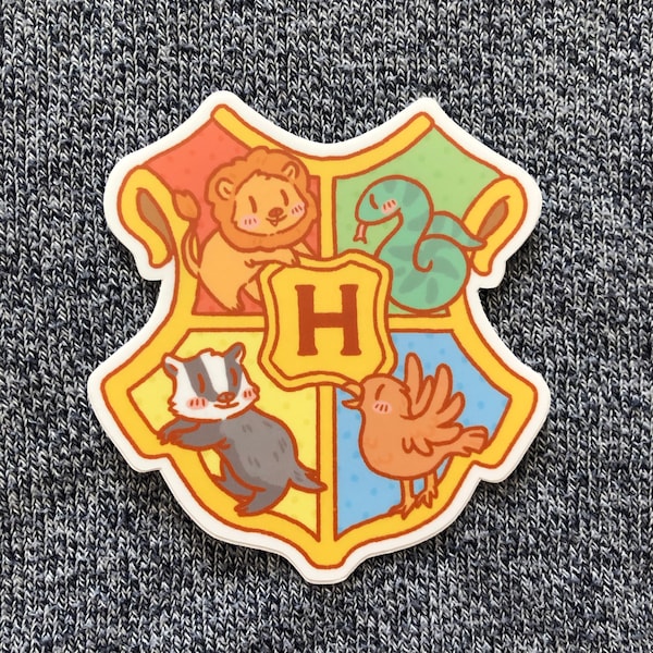 HOGGYWARTS CREST — Vinyl Sticker - Etsy