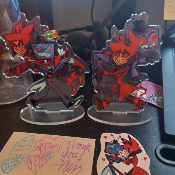 Hazbin Hotel Radiostatic Vox Alastor Acrylic Standee - Etsy