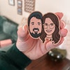 Boyfriend Portrait Pin Wooden Custom Pin Based on the Photo brooch ...