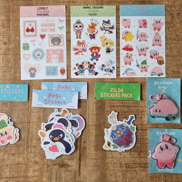 Kirby Sticker Pack | Original Fanart Videogame - Etsy