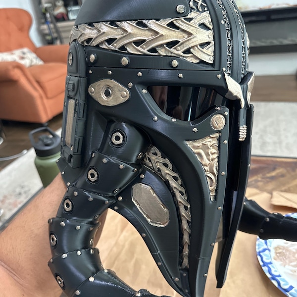 Mandalorian Mythosaur Blacksmith Helmet - 3D Printed DIY Kit - Etsy