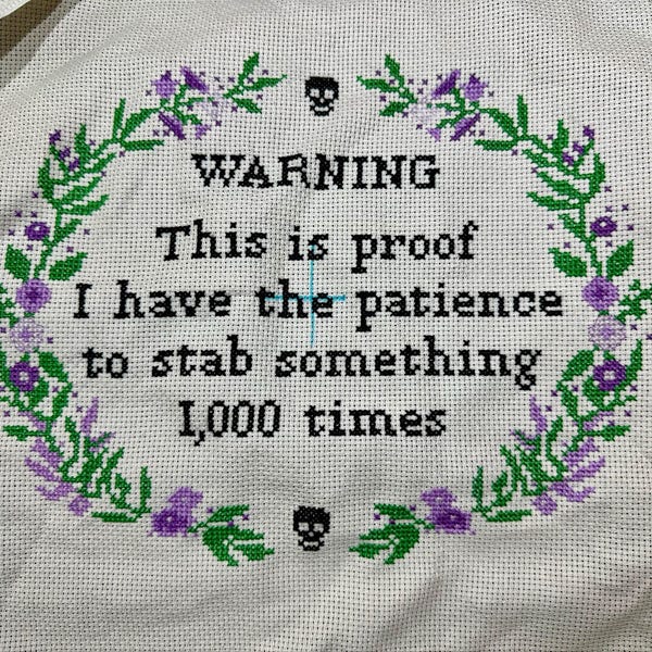 Microbes Cross Stitch Pattern, Bacteria Crossstitch PDF, Germ Virus ...