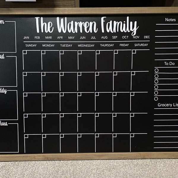 Customizable Digital DIY Calendar SVG for Vinyl Cut - Etsy