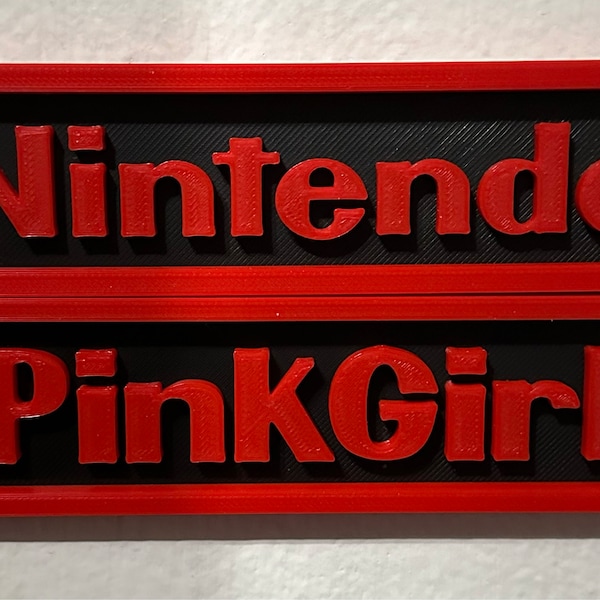 Custom Nintendo Style Name Sign/nameplate - Etsy