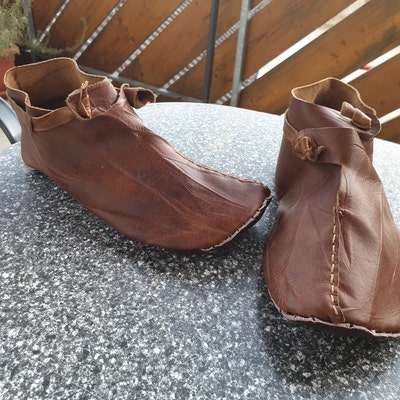 Viking Leather Ankle Turn Shoe Pattern - Etsy