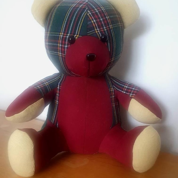 Memory Bear Pattern 5 Sizes, Make Teddy Bear, Keepsake Bear Sewing ...