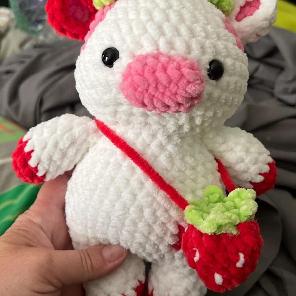 12 in 1 Fruit Cows Plushie Crochet Pattern | Strawberry, Blueberry ...