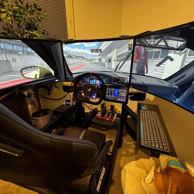 Sim Racing Dashboard Touchscreen Display Leds RPM Simhub, PSR GT 5.0 ...