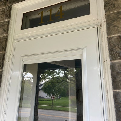 Custom Transom Window Numbers Vinyl Decal 3 to 12 Tall Home Address ...