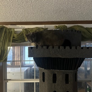 DIY Lighthouse Cat Tree Tower Playhouse plans & Patterns Cardboard ...