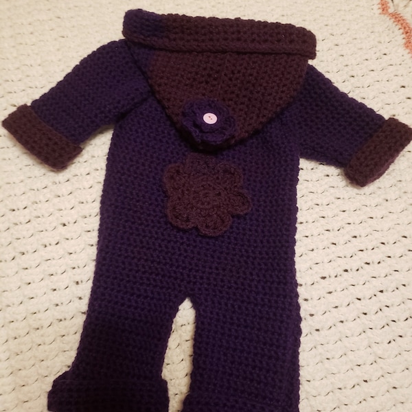 CROCHET PATTERN, BABY, Romper, Coverall, Hooded, Baby, Bunting, Overall ...
