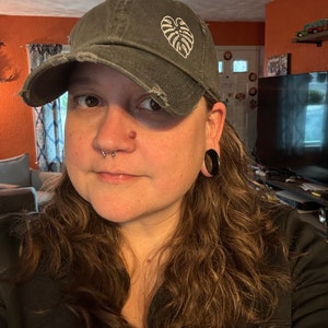 Hot Mess Just Doing My Best Hat Distressed Baseball Cap OR Ponytail Hat ...