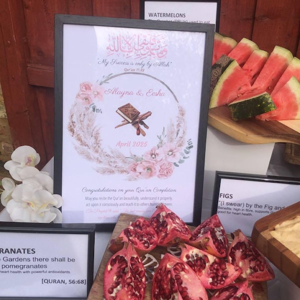 Personalised Islamic Graduation Frame, Islamic Graduation Gift, Muslim ...