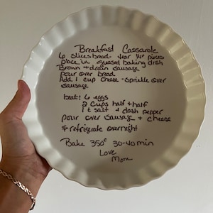 Handwriting on Plate Handwritten Letter Memorial Family - Etsy