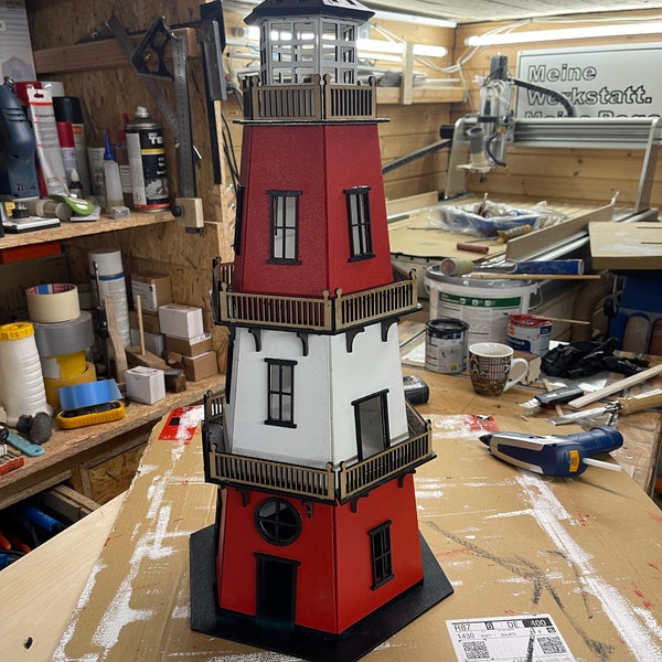Laser Cut Lighthouse 3mm Digital File for Laser and CNC | SVG Ai Dxf ...