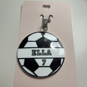 Personalized Soccer Tag/ Team Gift / Soccer Keychain - Etsy