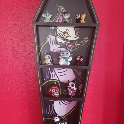 Creepy 2ft Coffin Shelf - Etsy