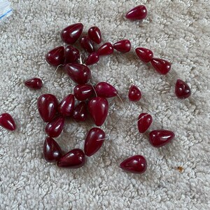 Ruby Beads Finest Quality Ruby Beads Natural Ruby Smooth - Etsy