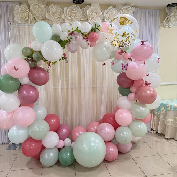 Garden Fairy Balloon Arch Kit Enchanted Fairy Birthday Party ...