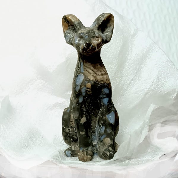 3"natural White Selenite Slab Crystal，hand Carved Angel, Meditation ...