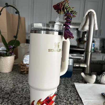 Black Chroma Style Gem Dragon 10mm Stanley Straw Topper 30oz 40oz - Etsy