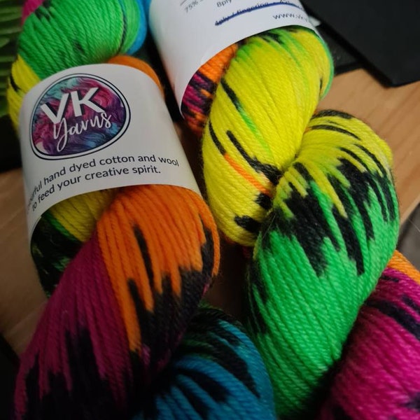 Hand Dyed Yarn - Galaxy - on Cotton or Wool Bases. - Etsy