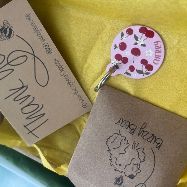 Cherry Pet ID Tag | Cherry Tag for Dogs | Summer Berries Cat ID Tags ...