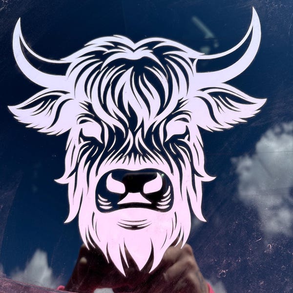 Angry Wolf Head Vinyl Decal Sticker - Fierce and Bold Predator Design ...