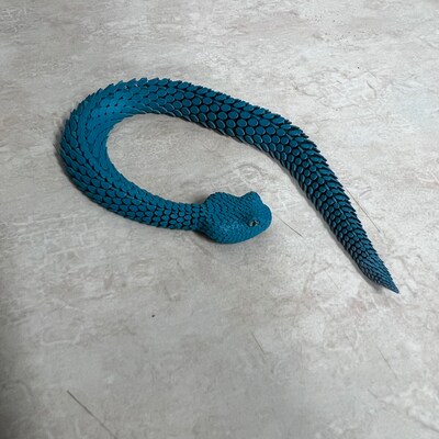Snake Figure Toy Animal Articulated Model Viper Large - Etsy
