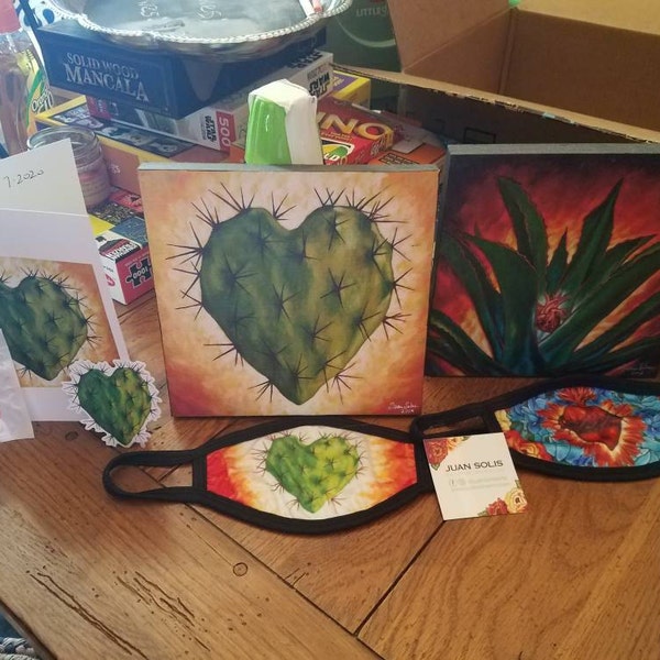 Corazon Nopal Sticker (4" X 4") - Etsy