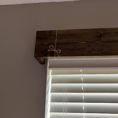 Rustic Farmhouse Wood Valance Cornice Custom Wood Window Valance ...