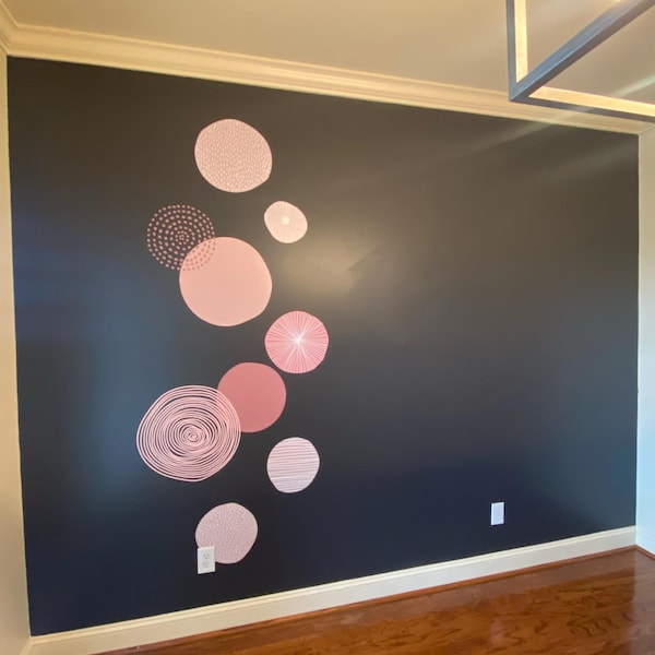 Tropical Wall Decal, Palm Leaves Decal, Modern Leaf Decal, Palm Leaf ...