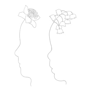 Child Side Profile Minimal Tattoo Design - Etsy
