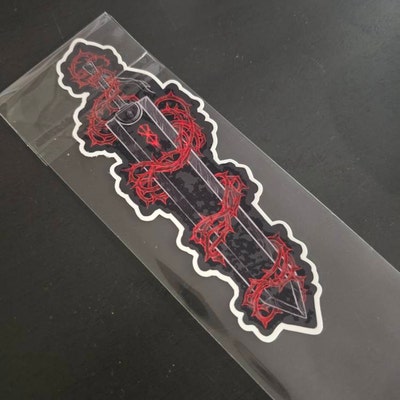 Dragonslayer Sword Sticker, Guts Sword Waterproof Vinyl Sticker, Dark ...