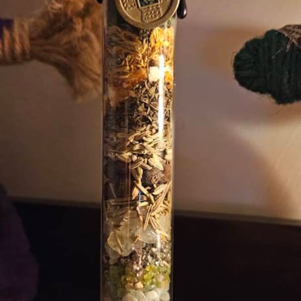 Prosperity Spell Jar, Good Luck Spell, Good Fortune Jar, Abundance ...