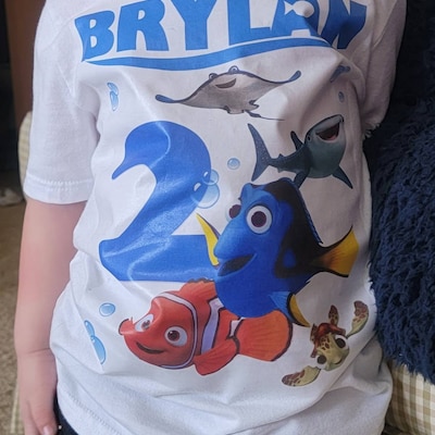 Finding Dory Iron on Transfer, Finding Dory Birthday Boy Iron on ...