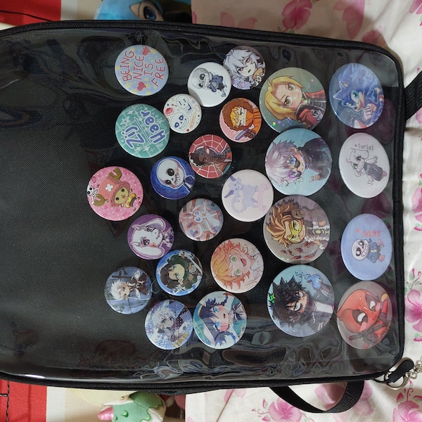 The Showcase 3.0 Ita Bag, Pin Display Bag, Clear Pocket Display ...