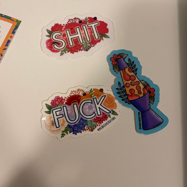 Shit Sticker | Stickers for Hydroflask | Laptop Stickers | Flower ...