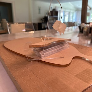 Modern Charcuterie Board Handle Template Laser Cut Acrylic Woodworking ...