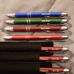 Boss Lady Laser Engraved Pens, Business Pens, Gift Pens, Pen Gift ...
