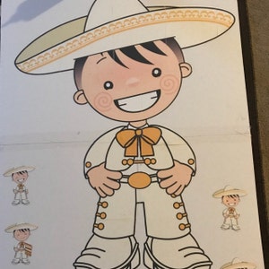 Mexican Maria Rag Dolls Clipart Pink and Blue Set 198 - Etsy