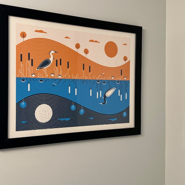 Day and Night - Screen Printed Poster 18x24 - Etsy