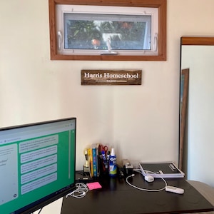 Personalized Homeschool Sign, Distance Learning, Custom Hand Painted ...