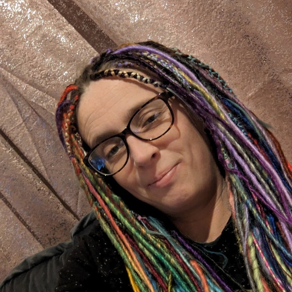 Multi Colored Dreads Mix of Synthetic Dreadlocks Extensions - Etsy