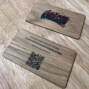 Wooden Blank Cards 35x2 Wood Blank Card Business Cards - Etsy