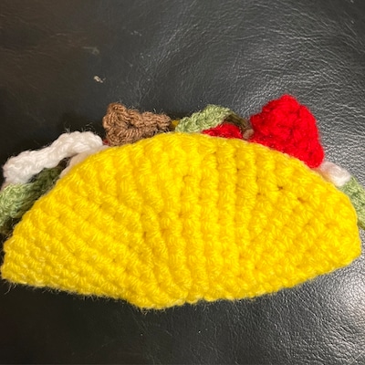 Large and Small Tacos Crochet Pattern, Amigurumi Taco Pattern, Taco ...