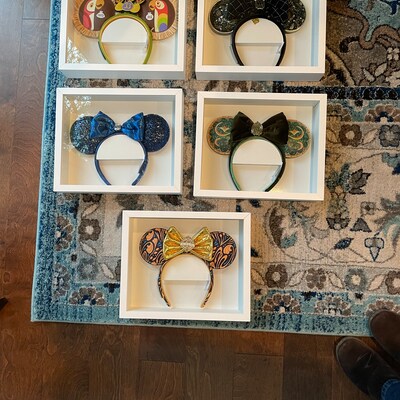 Disney Ears Glass Display, Minnie Ears Wall Holder, Disney Decor ...